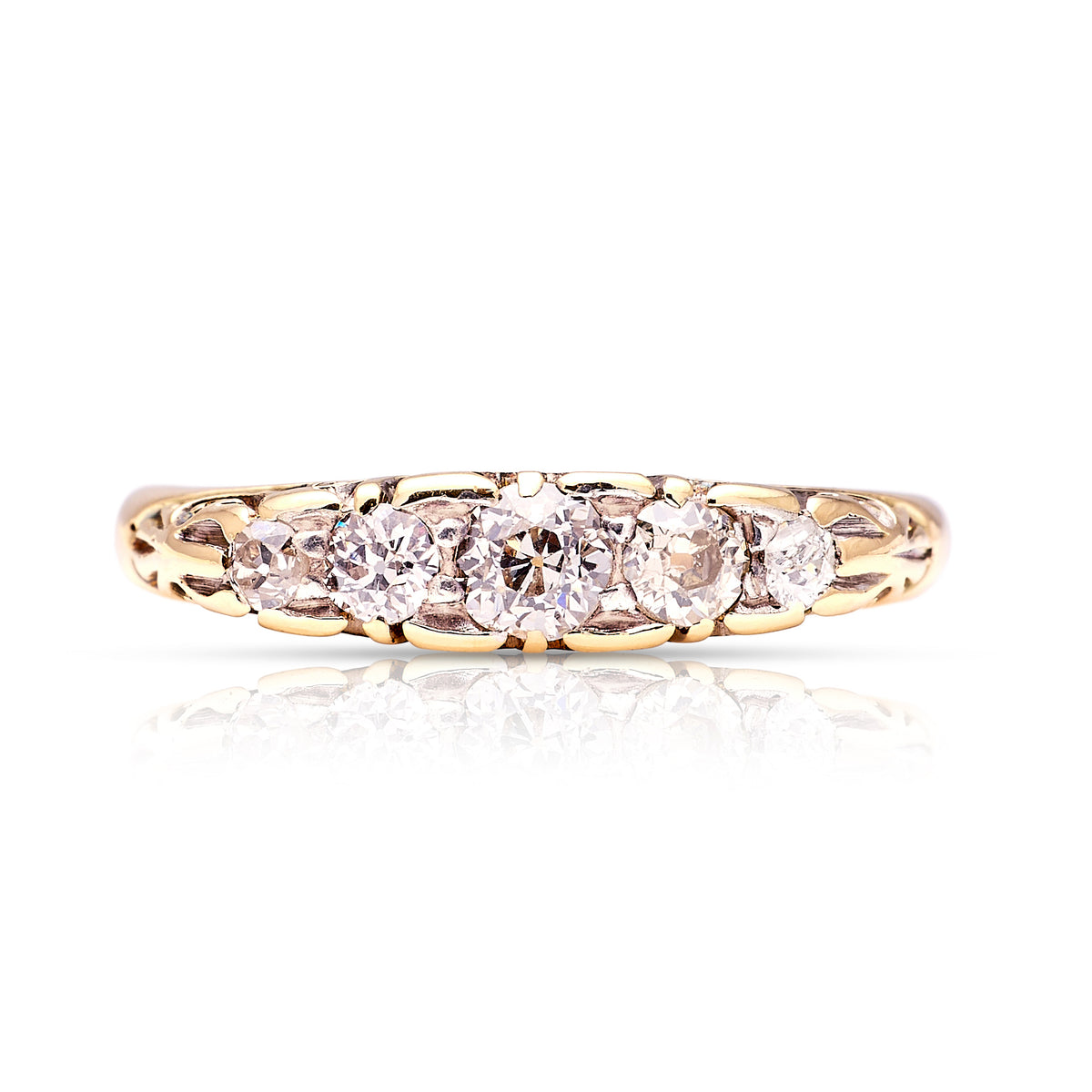 Antique, Edwardian five-stone diamond ring – Antique Ring Boutique
