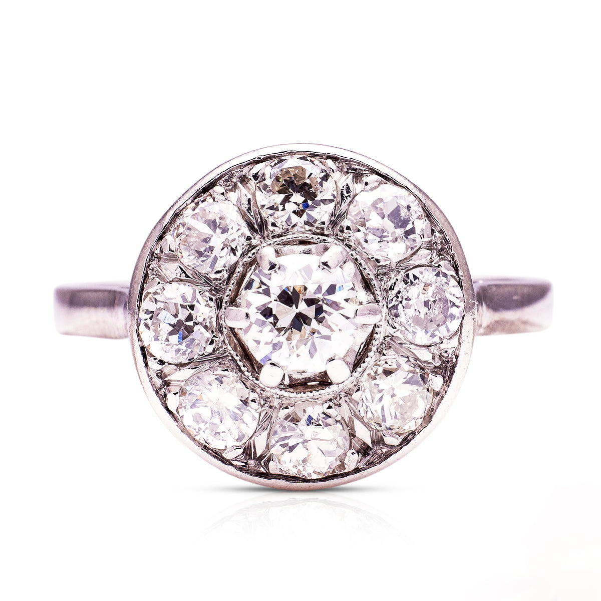 Vintage, Art Deco diamond cluster ring – Antique Ring Boutique