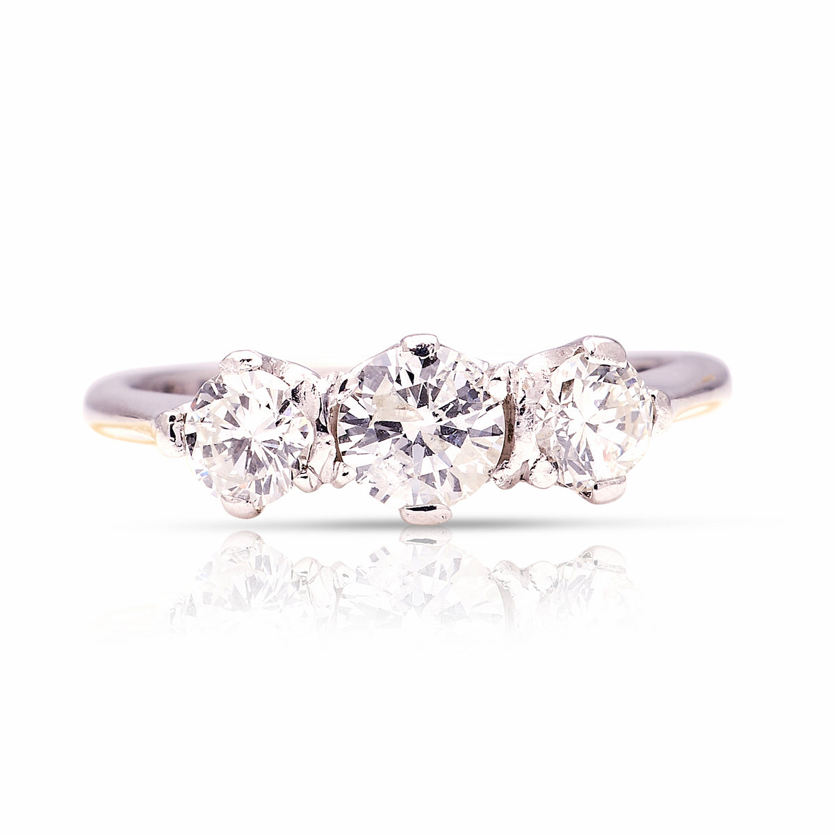 Vintage, 1950s three-stone diamond ring – Antique Ring Boutique