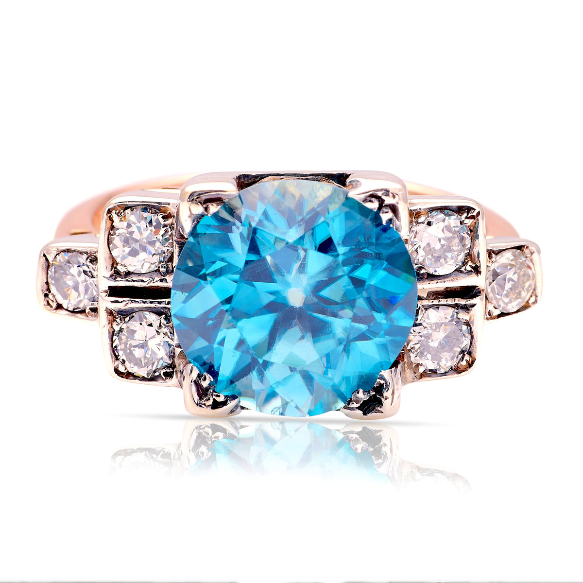 Vintage, Art Deco 1930s zircon & diamond ring – Antique Ring Boutique