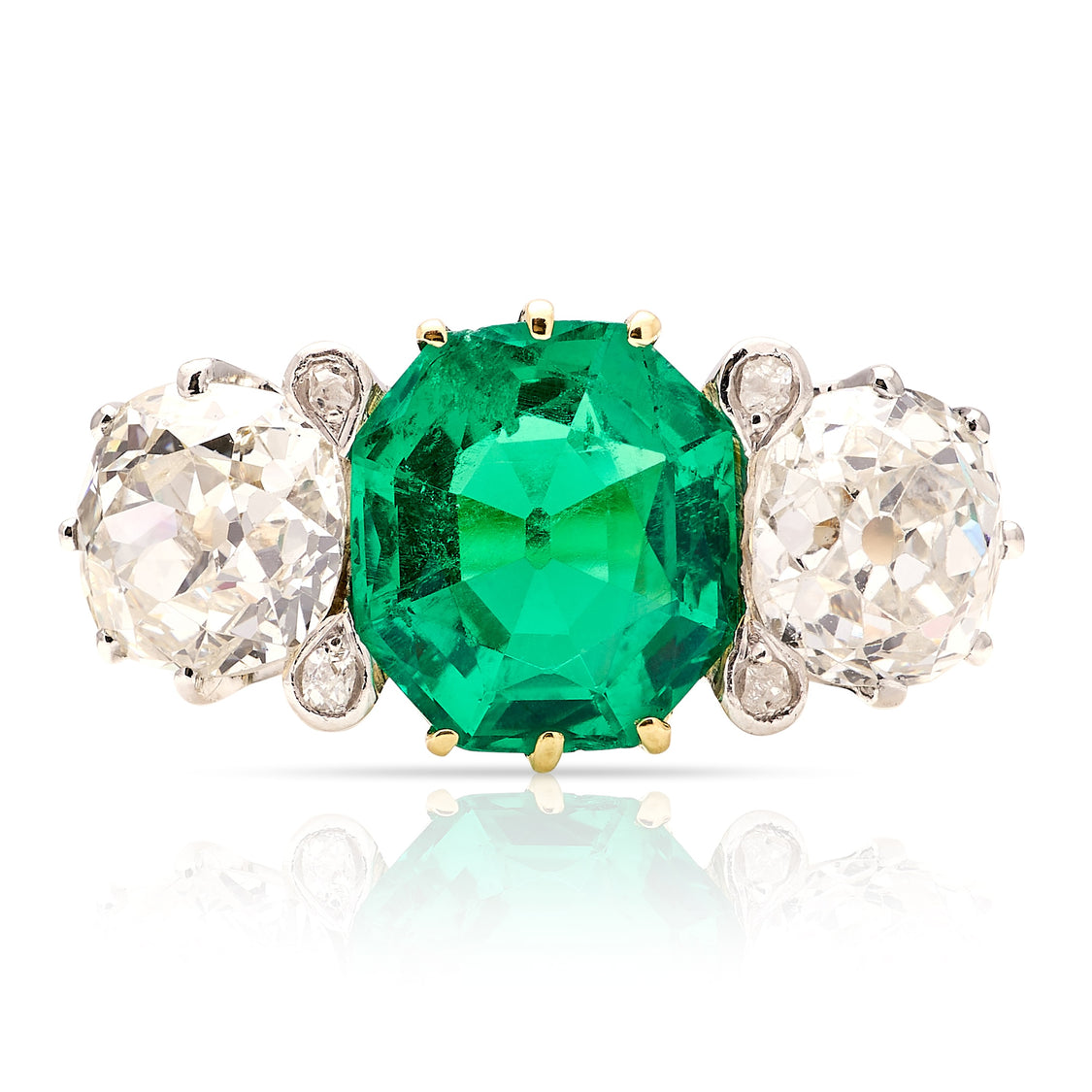 Vintage and antique emerald rings - popular for engagements - quality ...