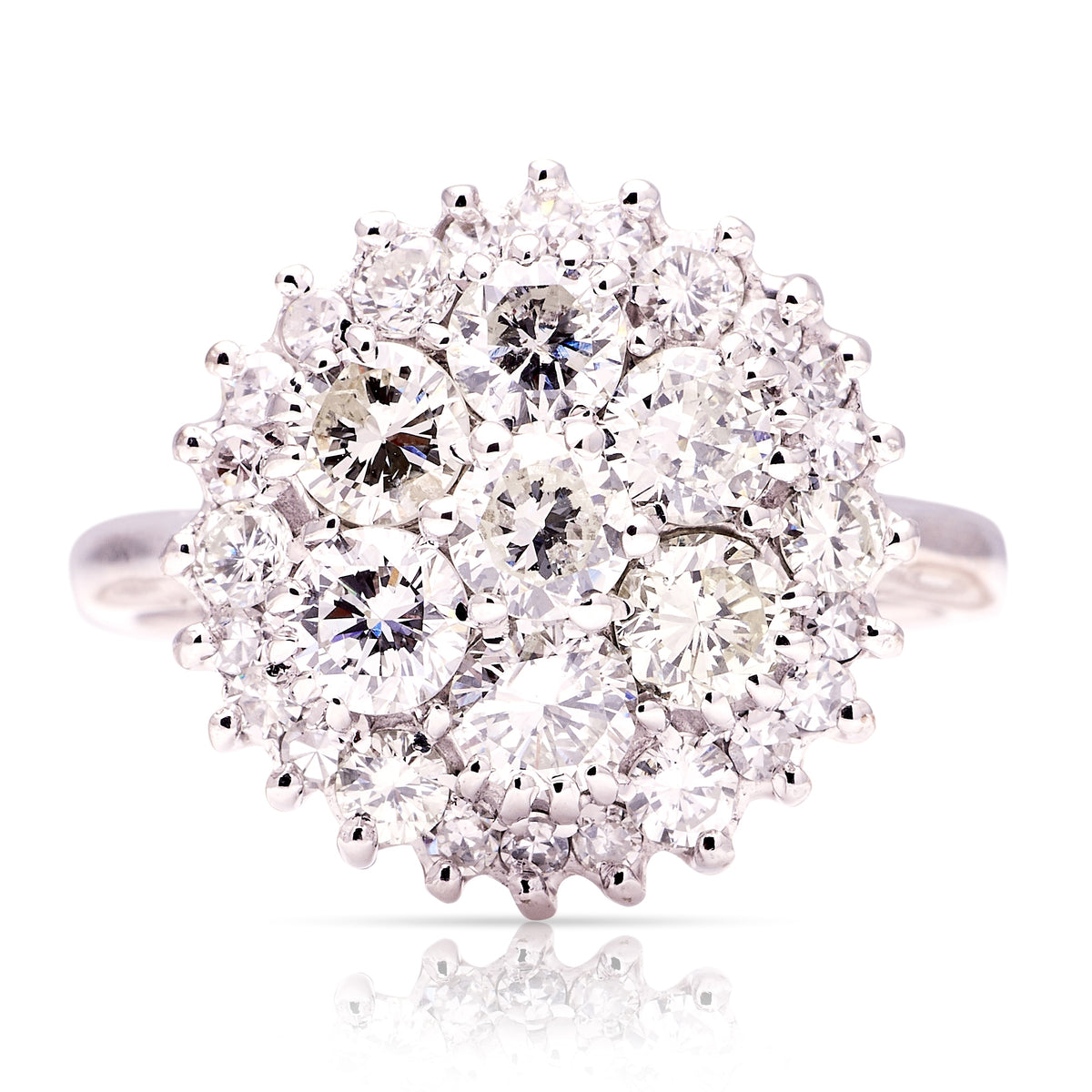Vintage, 1970s diamond cluster cocktail ring – Antique Ring Boutique ...