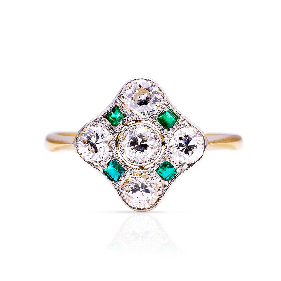 Vintage and antique emerald rings - popular for engagements - quality ...